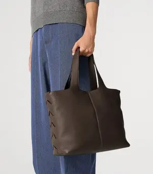 Bottega Veneta Leather Diago Tote Bag