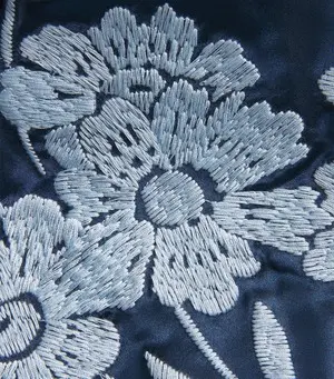 Commas Floral Embroidered Satin Bomber Jacket