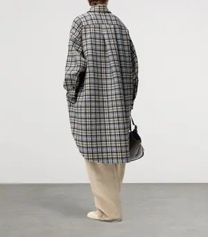 Loewe Wool-cashmere Checked Coat