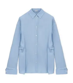 Loewe Wool-silk Draped Shirt