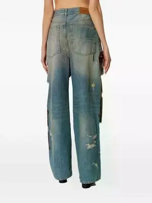 Amiri Distressed Embellished Jeans