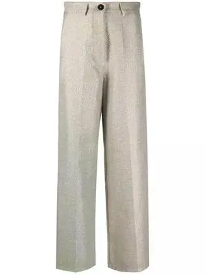 FORTE_FORTE Wide-leg Metallic Trousers