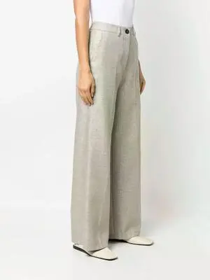 FORTE_FORTE Wide-leg Metallic Trousers