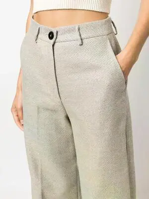 FORTE_FORTE Wide-leg Metallic Trousers