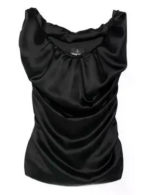 VIVIENNE WESTWOOD Ginnie Draped Top - Black
