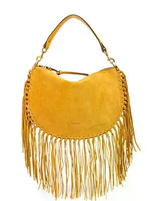 Isabel Marant Étoile Oskan Soft Zip Bag Fringes
