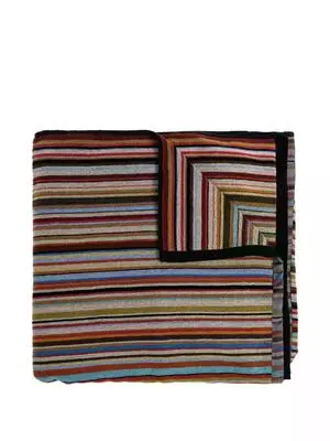 Paul Smith Striped Towel - Brown