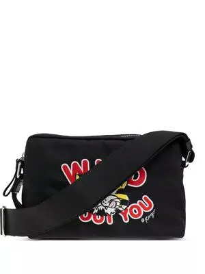 Kenzo Graphic-embroidered Messenger Bag
