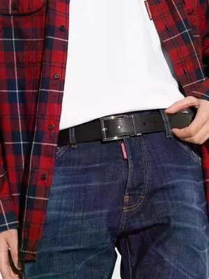 Dsquared2 Logo Buckle Belt Set
