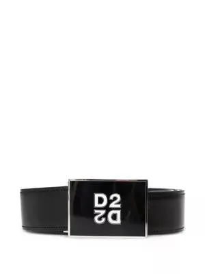 Dsquared2 Logo Buckle Belt Set