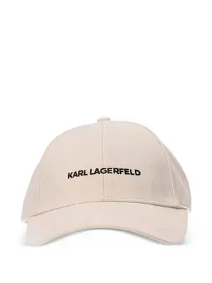 Karl Lagerfeld Logo-embroidered Baseball Cap - Neutrals