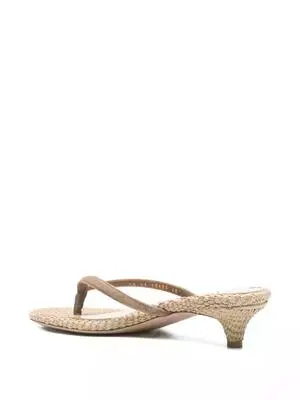 GIANVITO ROSSI Calypso Raffia Sandals