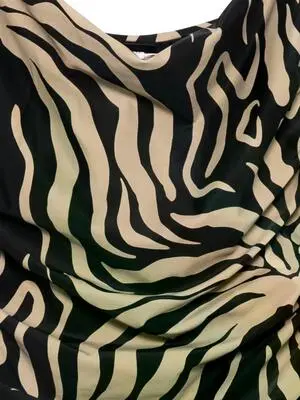 Johanna Ortiz Zebra-print One-piece Swimsuit - Black
