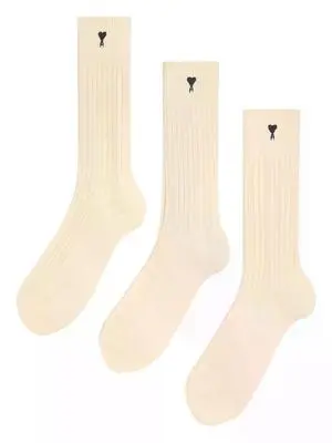 Ami Paris Logo Socks Hosiery For Women