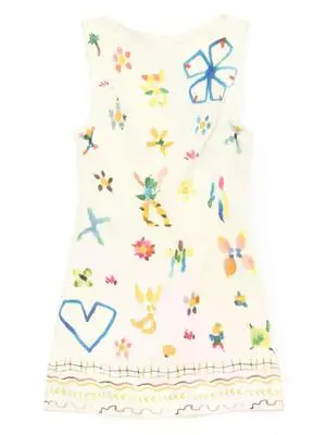 ALEMAIS Sidi Floral Mini Dress - Neutrals