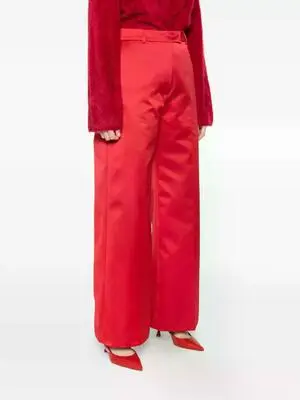 THE FRANKIE SHOP Brickell Satin Trousers - Red