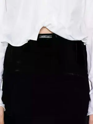 Prada Midi Velvet Skirt