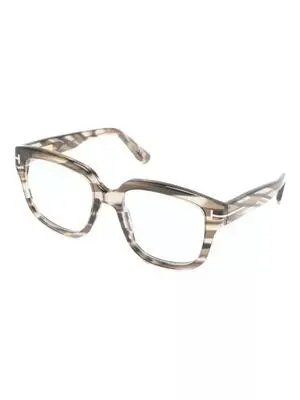 TOM FORD Stripe Geometric Eyeglasses