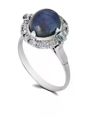 JEWELS AFICIONADO Platinum, Sapphire, And Diamond Ring