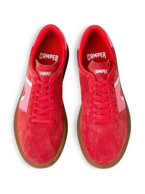 Camper Pelotas Soller Stripe Leather Sneakers - Red
