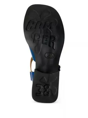 Camper Dana Buckled Leather Sandals - Blue