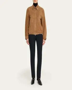 TONYWACK Goat Suede Blouson Jacket