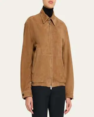 TONYWACK Goat Suede Blouson Jacket