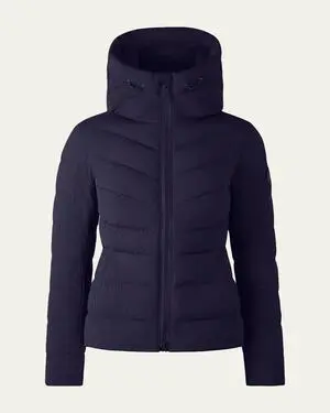 Canada Goose Clair Hooded Down Puffer Jacket - Future Dusk