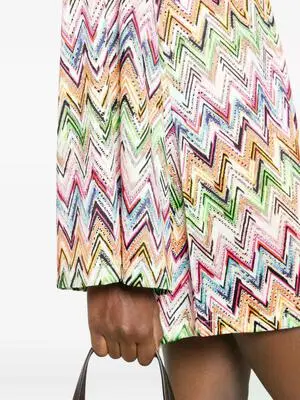 Missoni V-neck Zig-zag Mini Dress