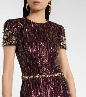 Jenny Packham Ninetta Sequined Gown