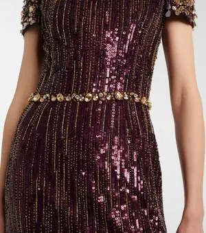 Jenny Packham Ninetta Sequined Gown