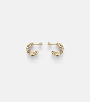 PERSEE Helios 18kt Hoop Earrings With Diamonds