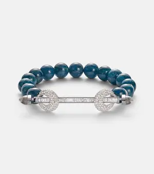 ANANYA Chakra Gemstone And Diamond Bracelet - Blue