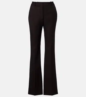 High Waisted Flared Trousers