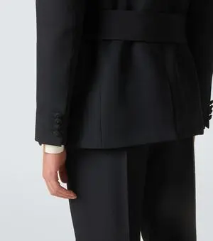 Valentino Garavani Belted Virgin Wool Suit Jacket