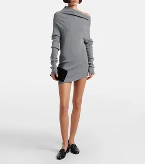 LISA YANG Aige Cotton And Cashmere Minidress
