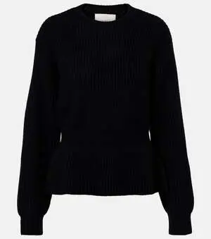 LISA YANG Miriella Ribbed-knit Cashmere Sweater - Black