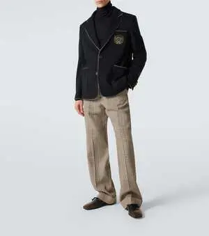 Valentino Garavani Virgin Wool Embroidered Blazer