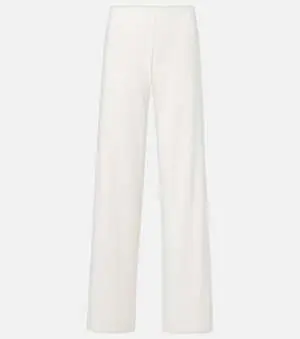LISA YANG Aina Cotton And Cashmere Wide-leg Pants - Grey