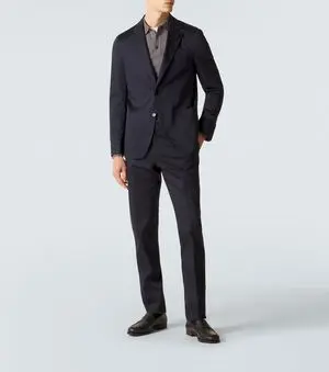 LARDINI Cotton-blend Suit - Blue