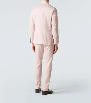 LARDINI Wool, Silk, And Linen Suit