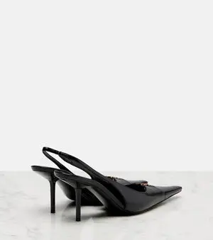 Saint Laurent Babylone Breteuil 75 Slingback Pumps - Black