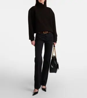 Saint Laurent Babylone Breteuil 75 Slingback Pumps - Black