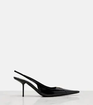 Saint Laurent Babylone Breteuil 75 Slingback Pumps - Black