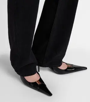 Saint Laurent Babylone Bretuil 75 Slingback Pumps - Black