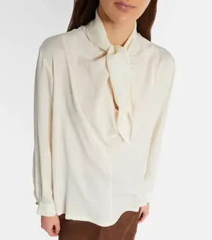 Max Mara Badia Silk Shirt - White