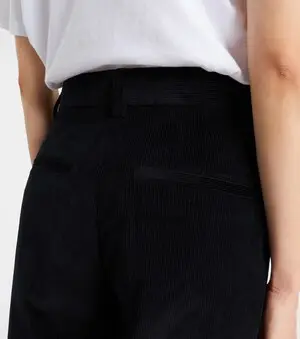 TOTEME Deep Pleat Cotton Corduroy Wide-leg Pants