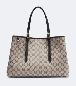 Gucci Gg Emblem Large Shopper Tote - Beige