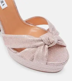 AQUAZZURA Nina 130 Platform Sandals - Pink