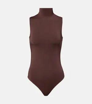 Wolford Turtleneck Bodysuit - Brown